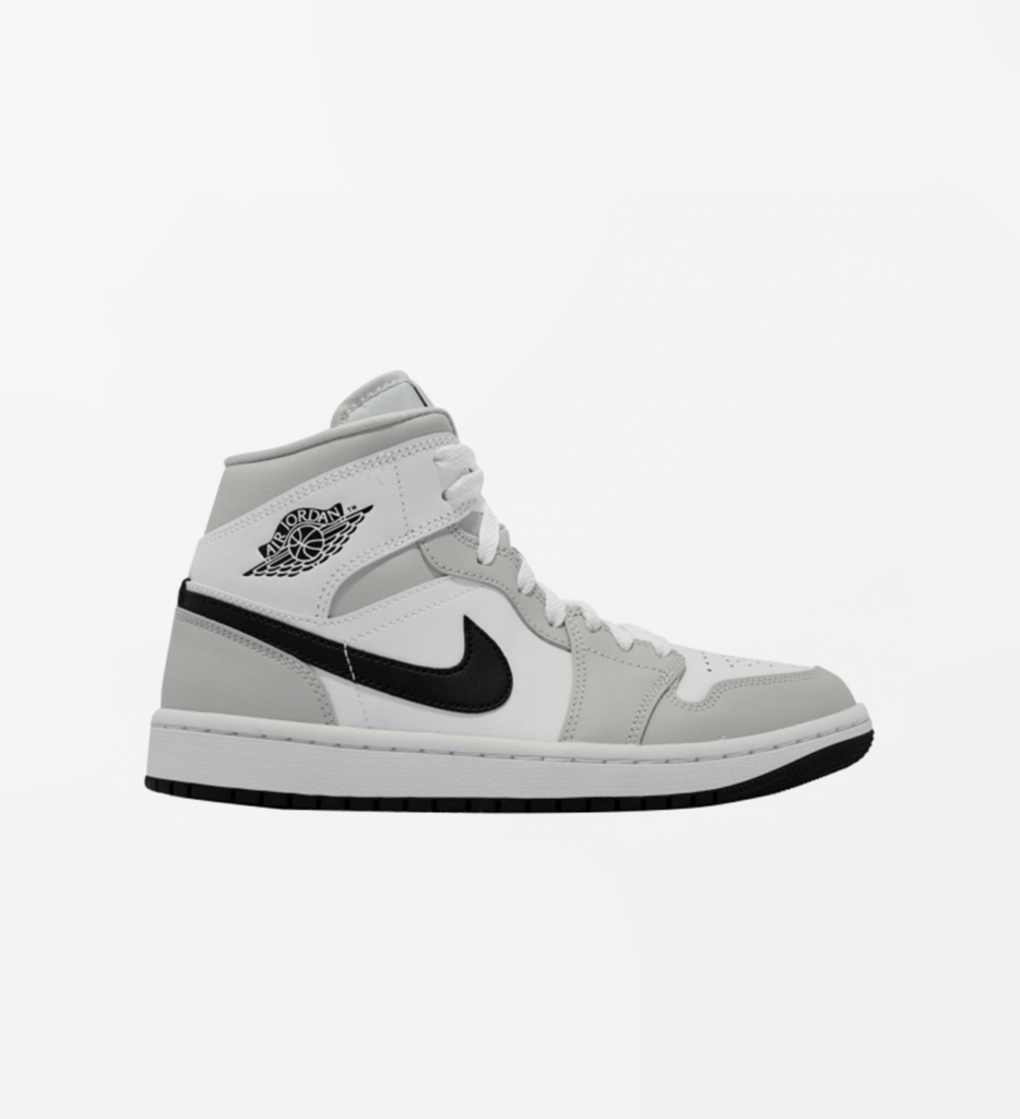 Air Jordan 1 Mid Light Smoke Grey | Cherry Kicks