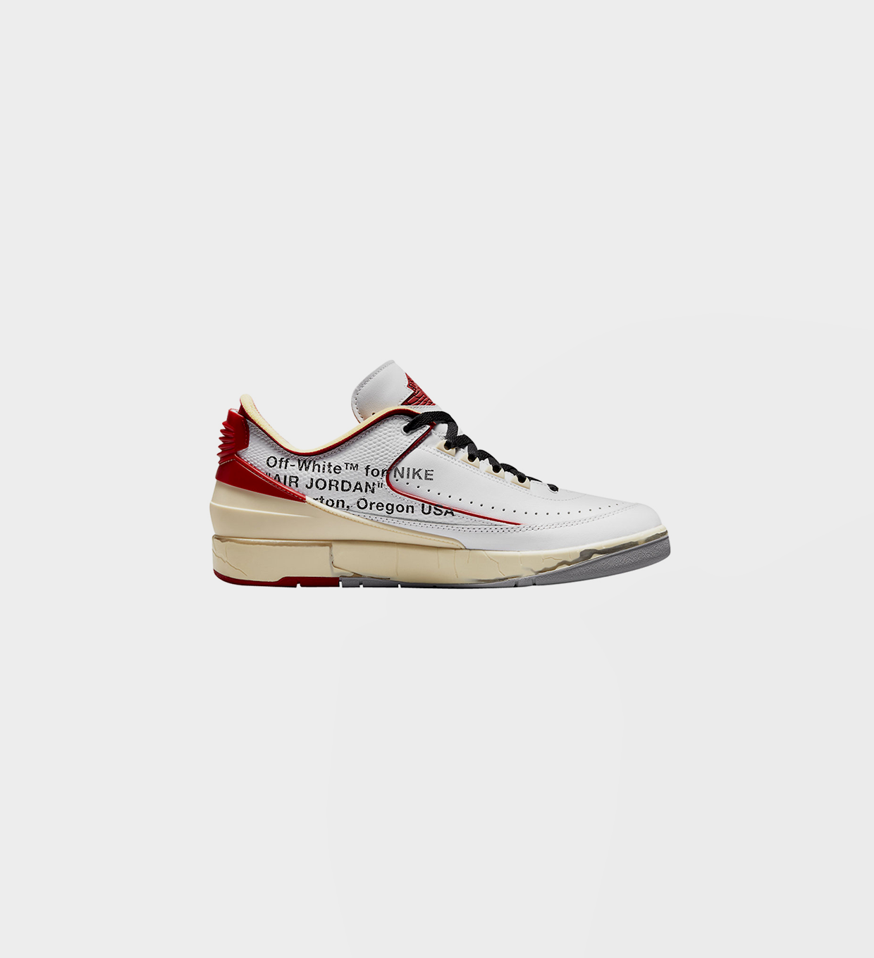 Off-White X Air Jordan 2 Low White Varsity Red | Cherry Kicks